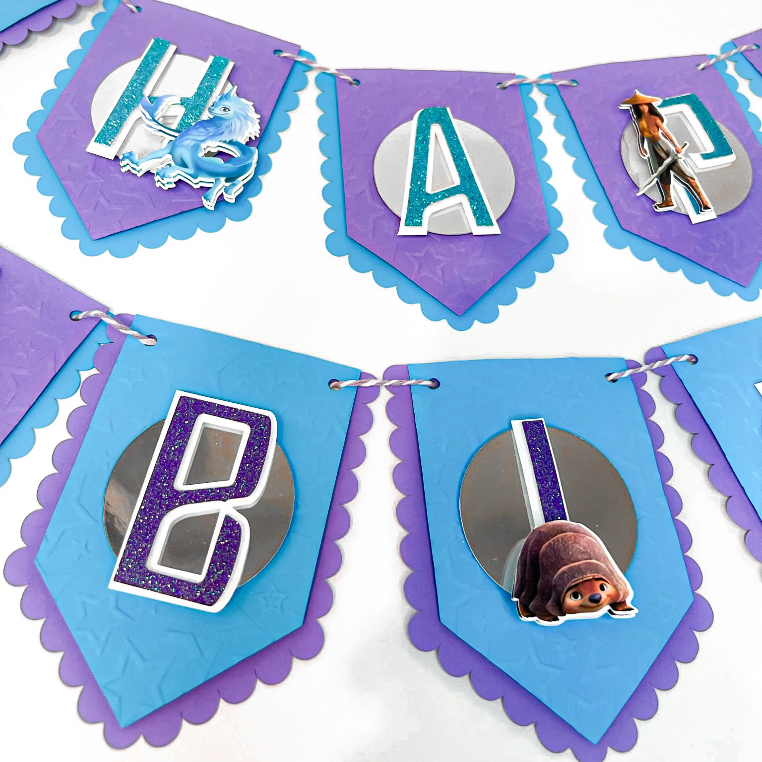 Raya and the Last Dragon Happy Birthday Banner Raya Party - Etsy