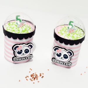 Custom Panda Pringles Favor – Girl Birthday Party Can With Dome Topper ...