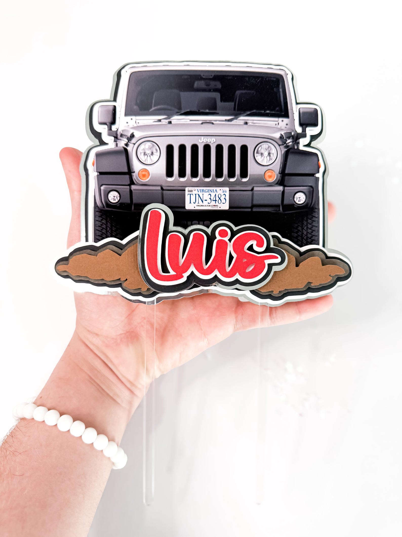 Off Road Cake Topper - Jeep Party Decorations - 4x4 Cake Topper ...