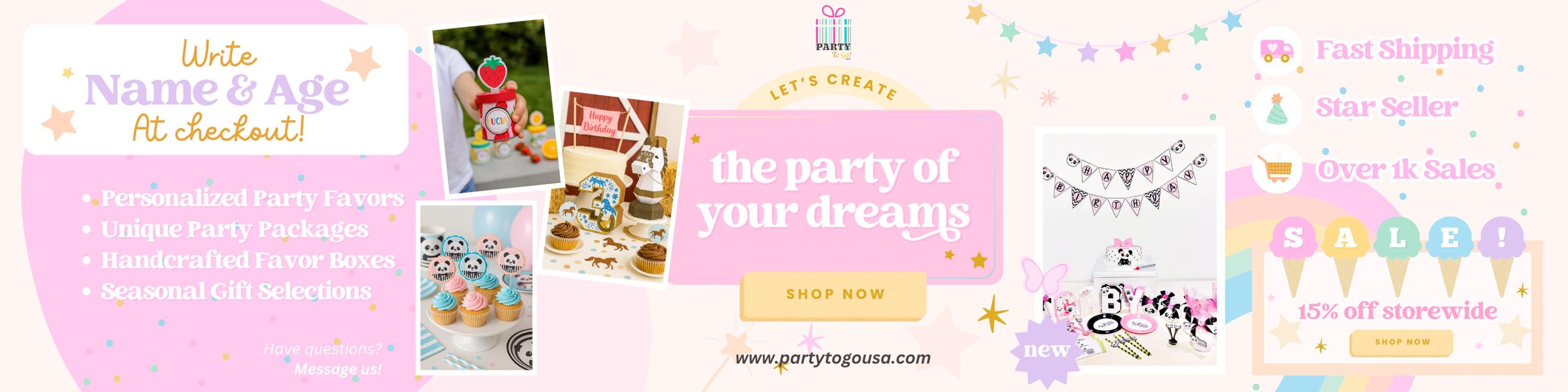 PartyToGoUSAShop - Etsy