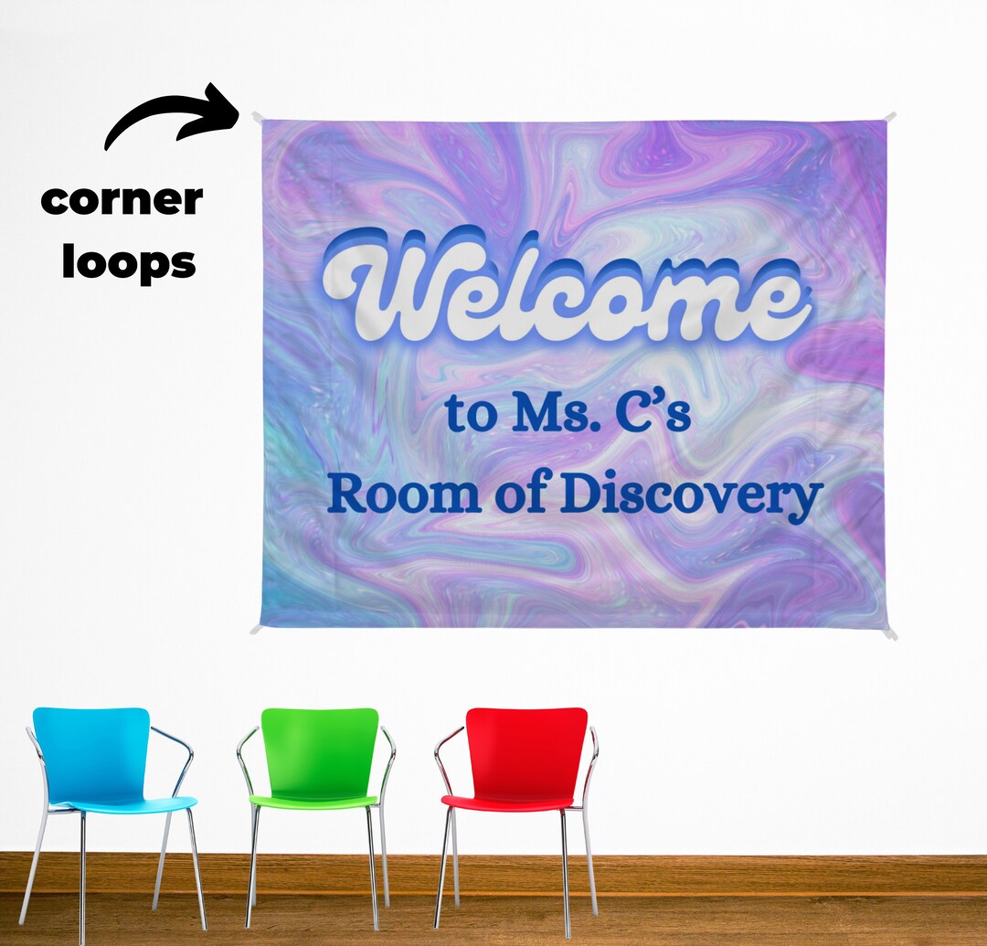 Classroom Welcome Banner, Custom School Sign, Back to School Decor ...