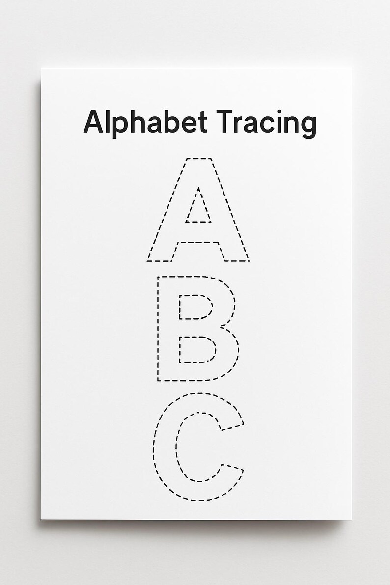 Alphabet Tracing Worksheet A-Z Printable PDF | Preschool & Kindergarten ...