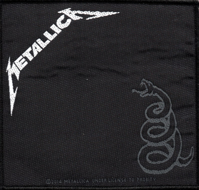 Metallica Heavy Metal Patch Black - Etsy