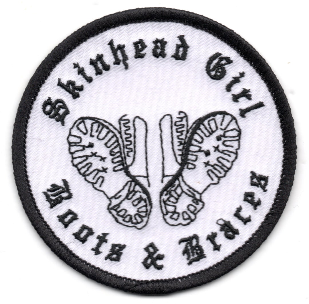 SKINHEAD GIRL Oi Punk Patch Boots and Braces - Etsy