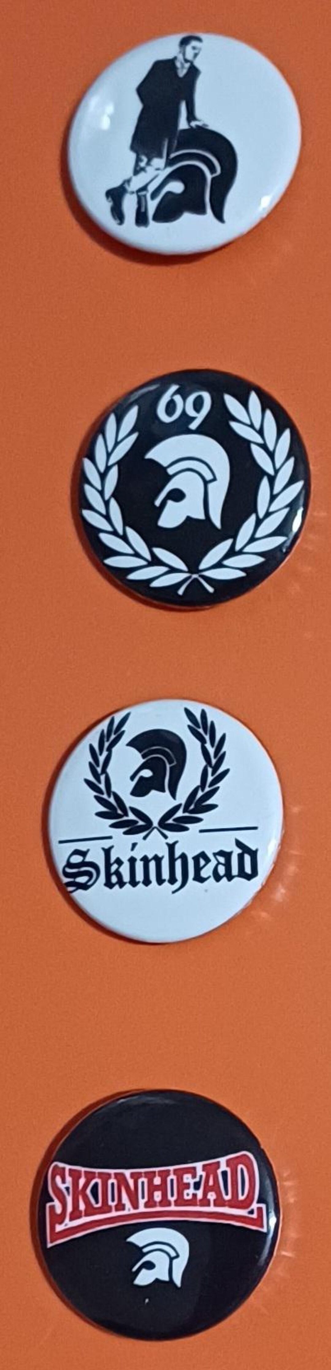 SKINHEAD Ska Mod Scooterist Badge Set of 4 - Etsy