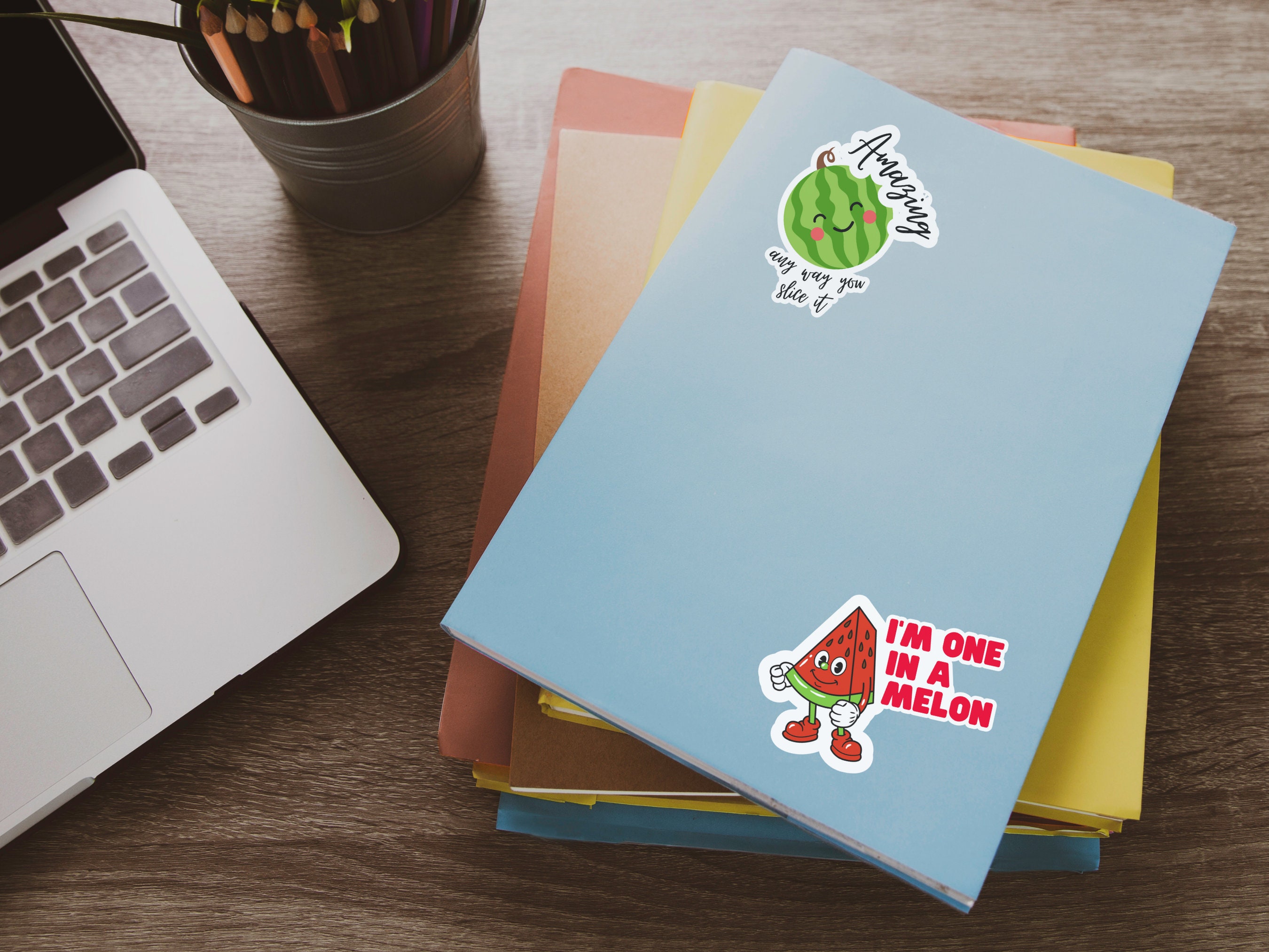 Watermelon Summer Digital PNG Sticker Pack, Printable PNG Stickers for ...