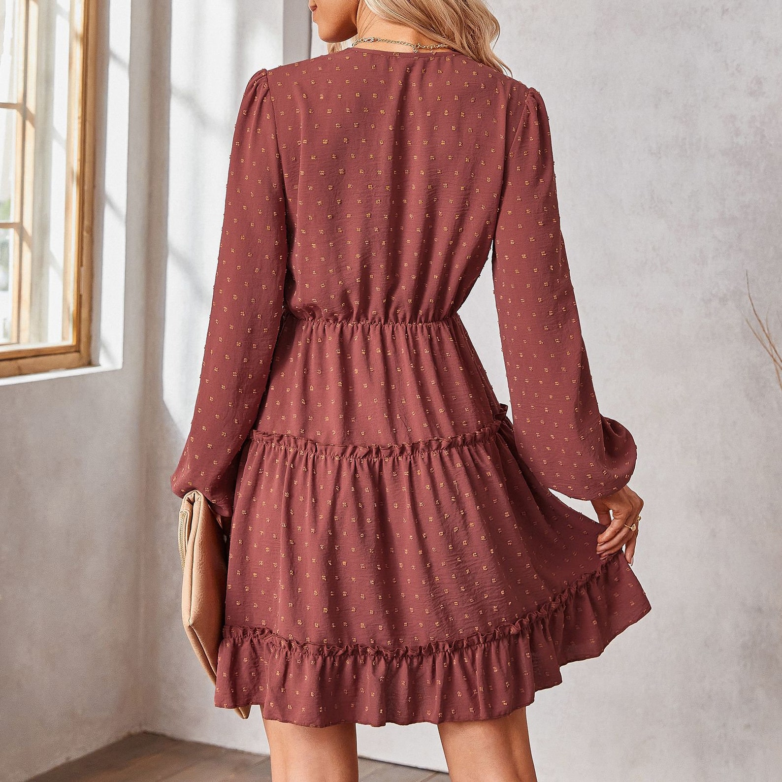Long Sleeve Autumn Women Dress Mini Boho Fall Dresses for - Etsy UK