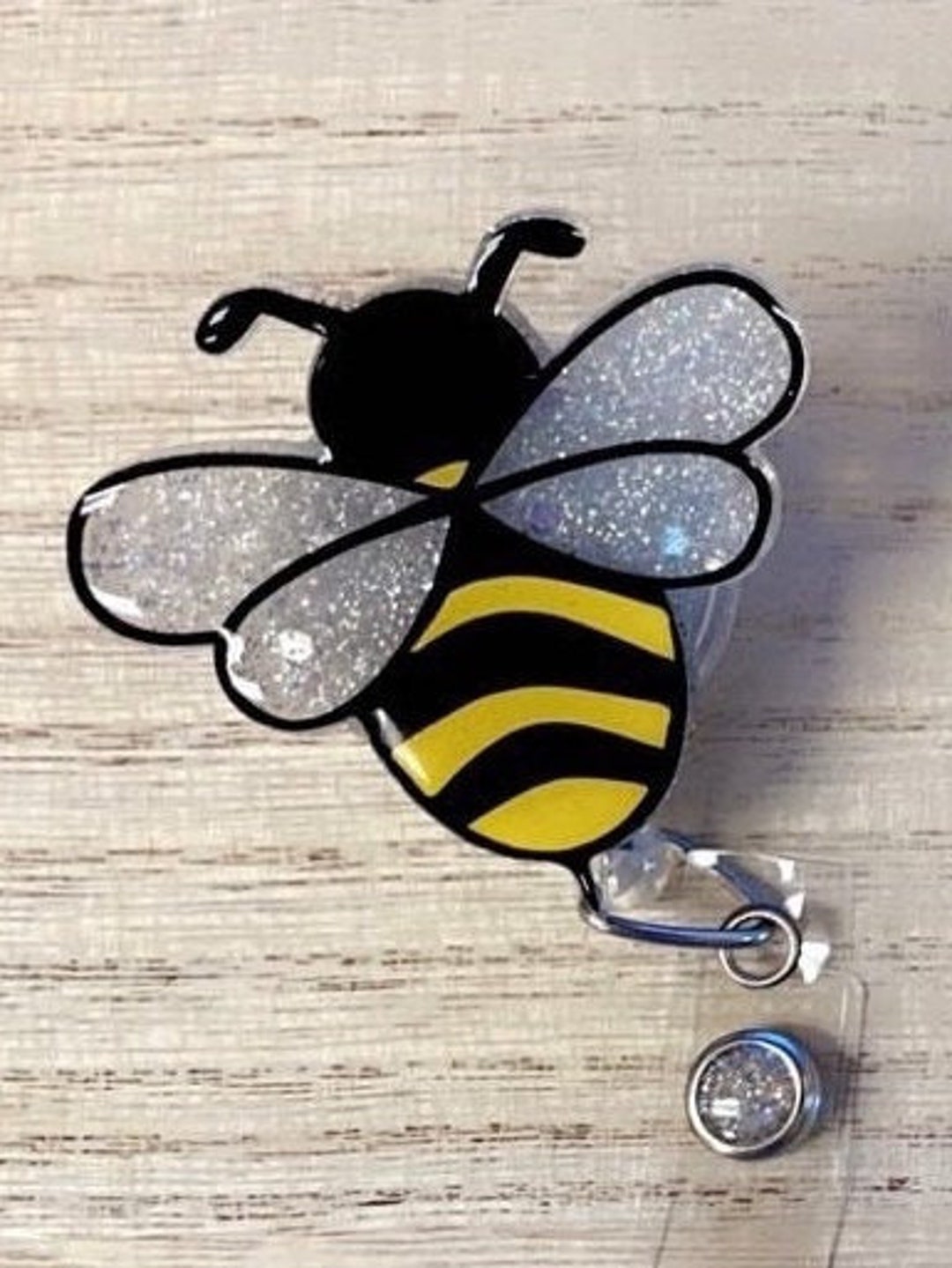 Bee Badge Reel, Bumblebee Badge Reel, Bumblebee Badge Holder, Summer ...