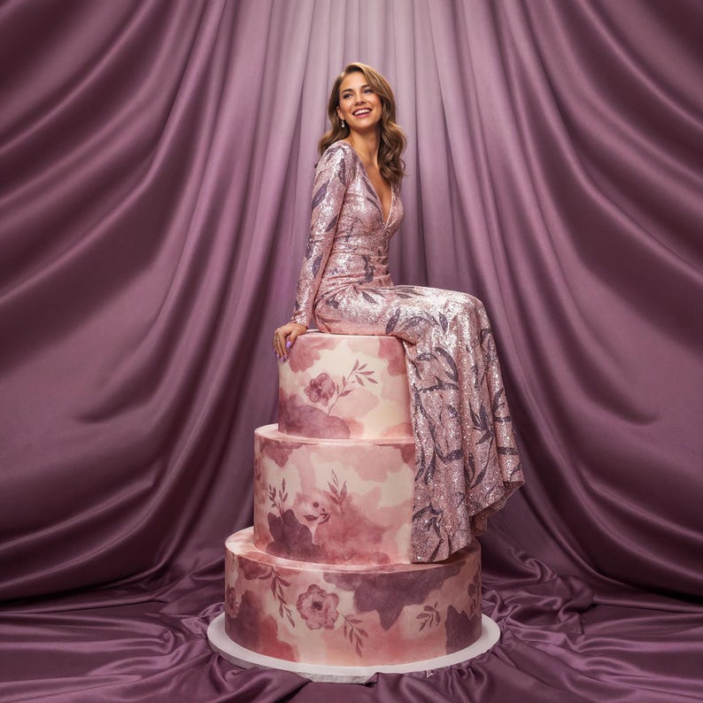Cake Topper Set Digital Backdrops, Birthday Backdrops, Digital ...