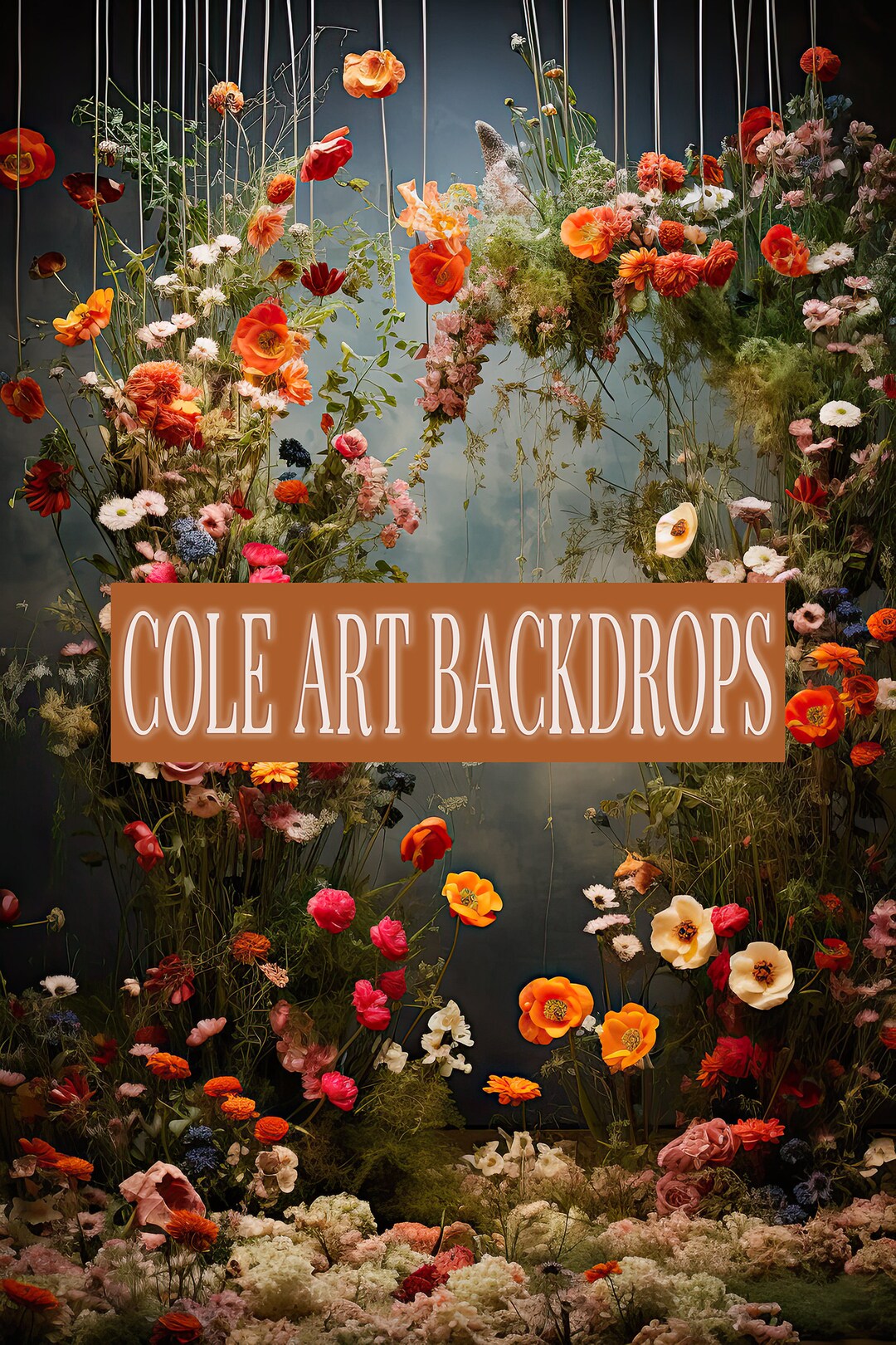 Modern Garden Oasis 8 Printed Backdrop, Fabric Backdrops, Printed Sweep ...