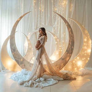 Celestial Moons Set Digital Backdrops, Maternity Backdrops, Studio ...