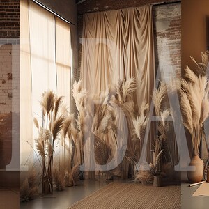 Tan Boho Set Digital Backdrops, Maternity Backdrop Overlays, Studio ...