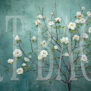 White Rose Tree Digital Backdrops, Maternity Backdrop Overlays, Studio ...