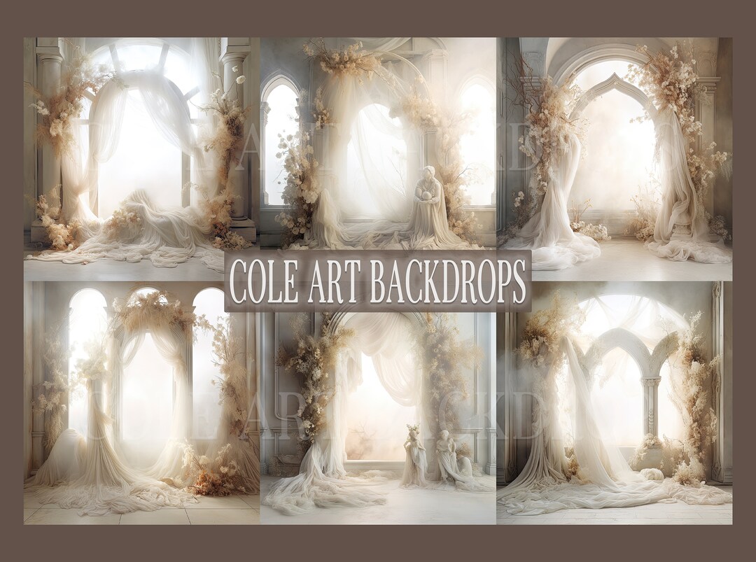 Airy Rococco Set Digital Backdrops, Maternity Backdrop Overlays, Studio ...