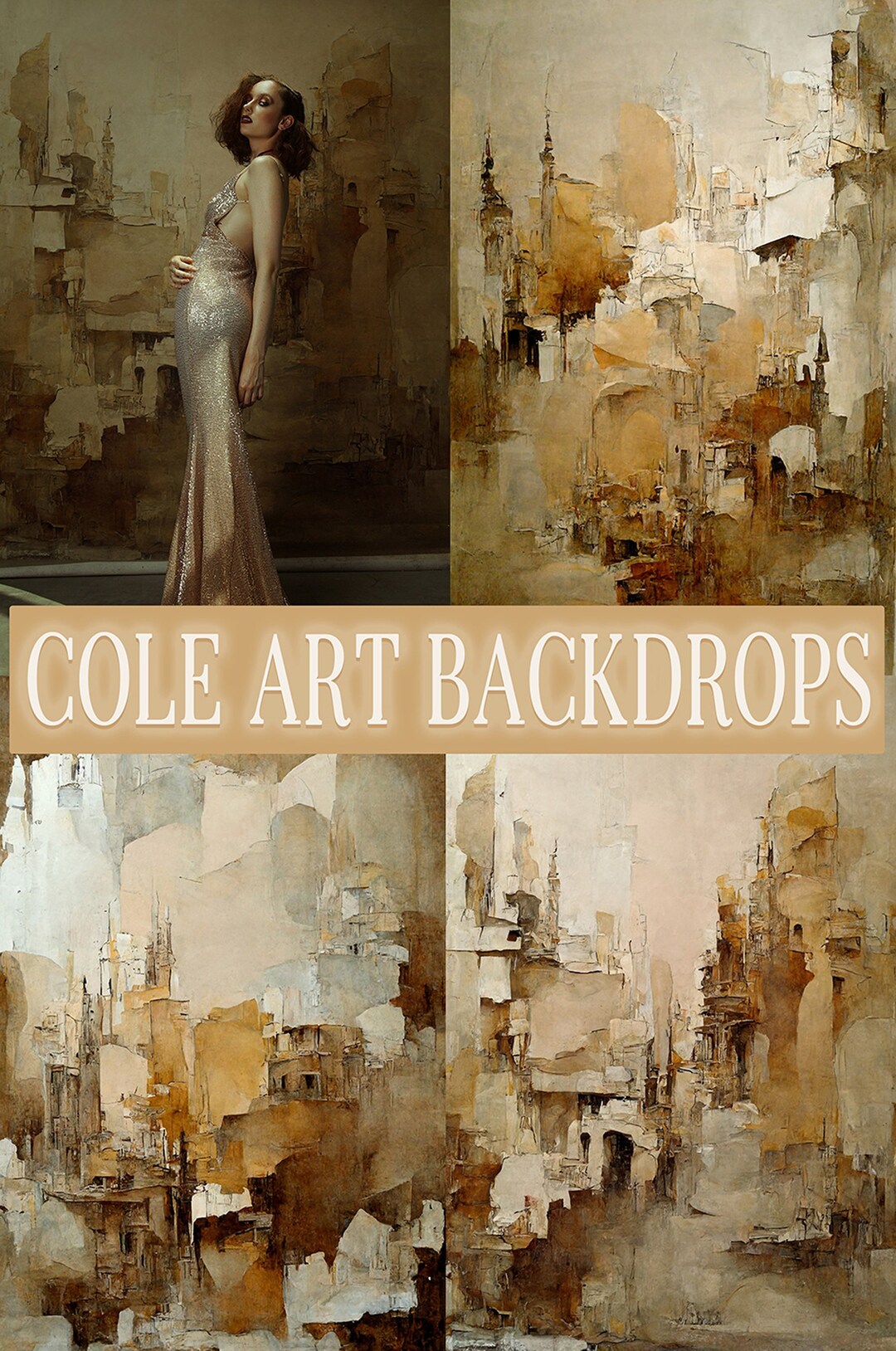 Beige Textures Digital Backdrops, Maternity Backdrop Overlays, Studio ...