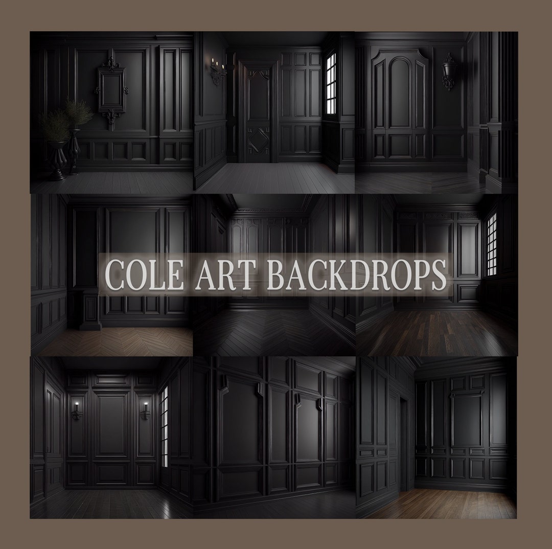 Black Paneled Wall Digital Backdrops, Maternity Backdrop Overlays ...