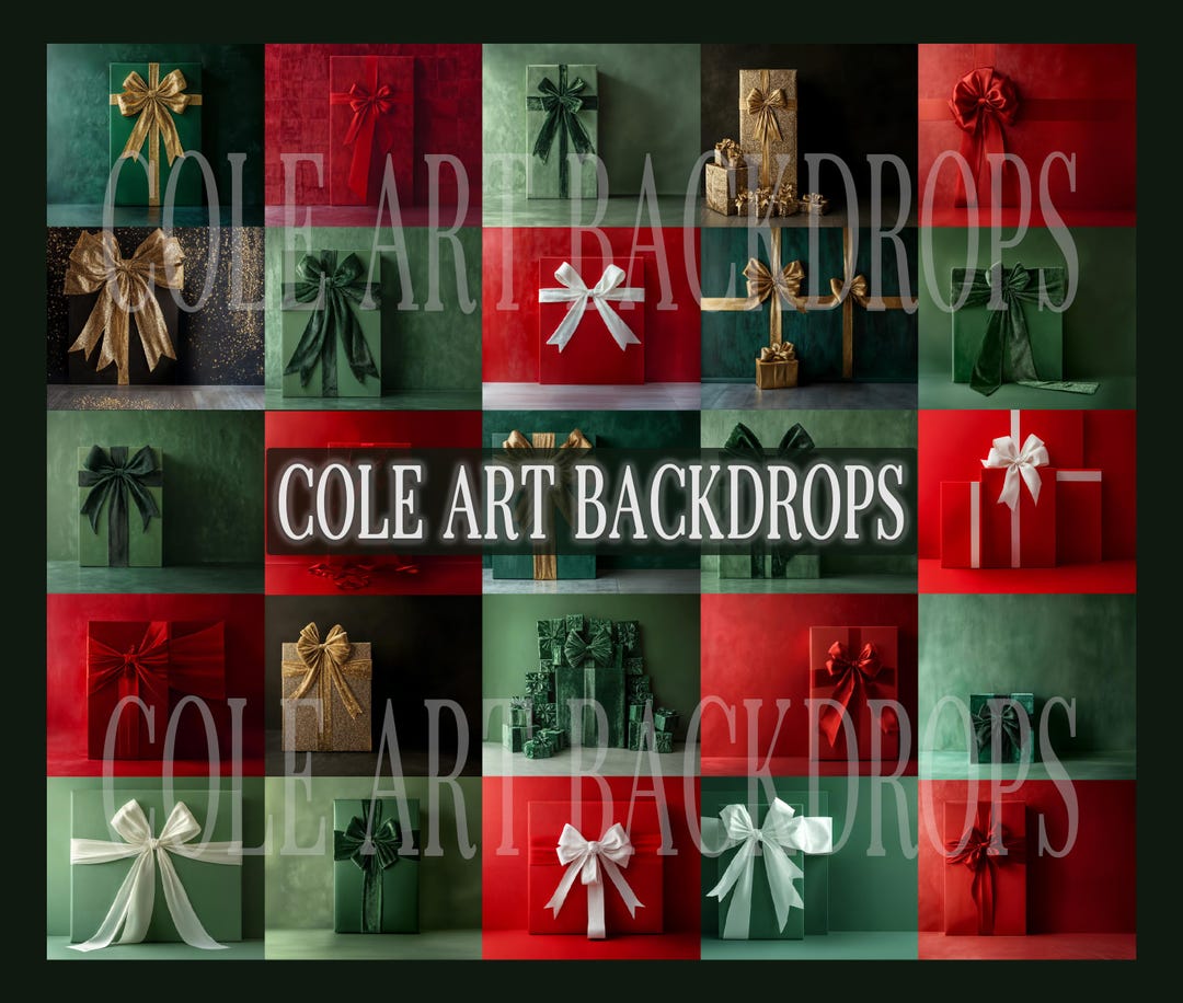 Gift Boxes Set Digital Backdrops, Maternity Backdrops, Digital ...