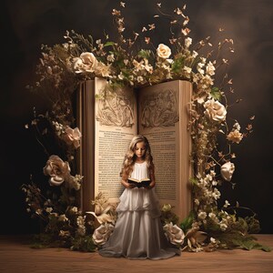 Story Books Set Digital Backdrops, Maternity Backdrop Overlays, Studio ...