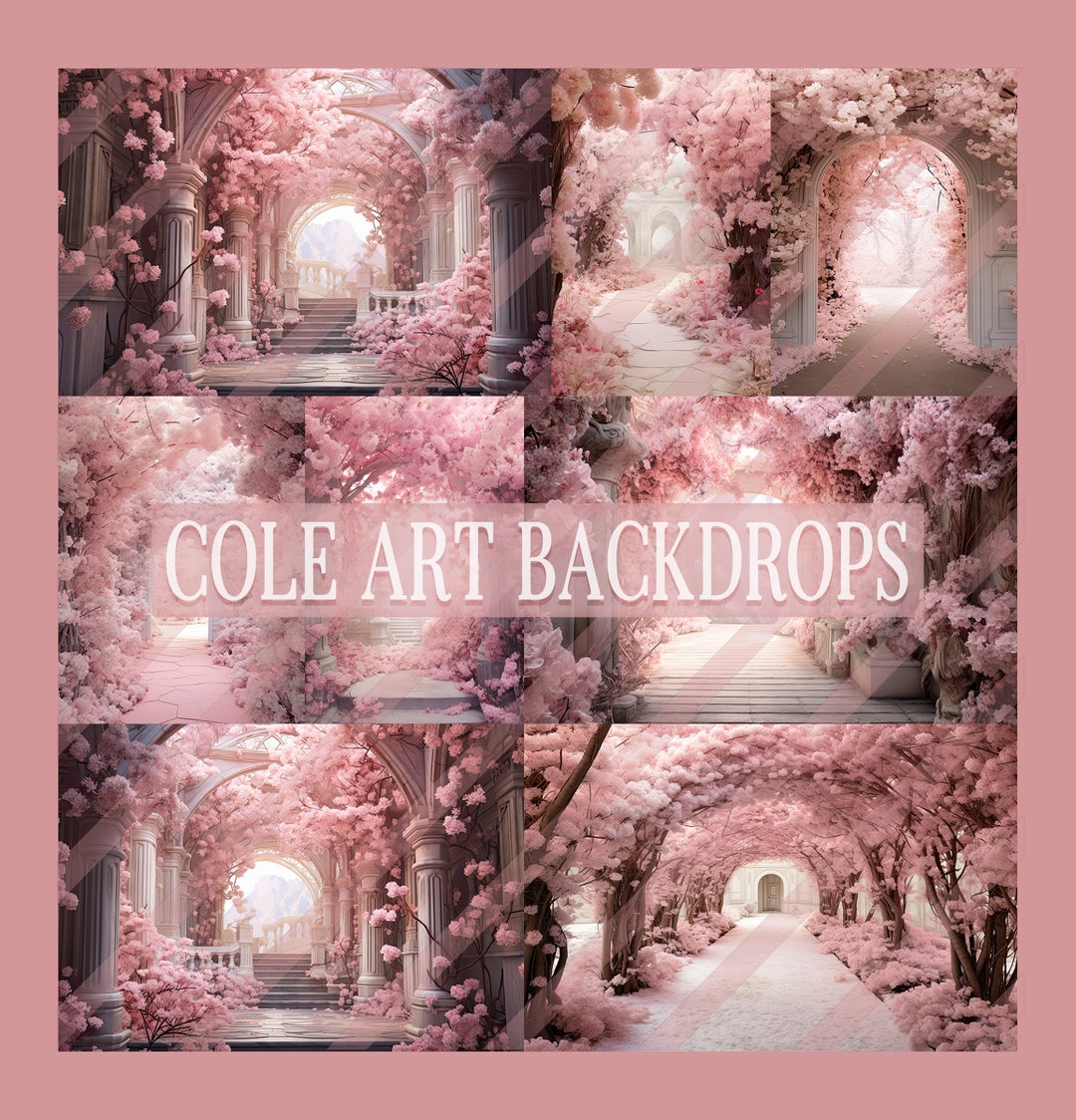 Ethereal Blossoms Digital Backdrops, Maternity Backdrop Overlays ...