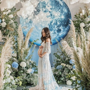 A Little Blue Moon Set Digital Backdrops, Maternity Backdrops, Studio ...