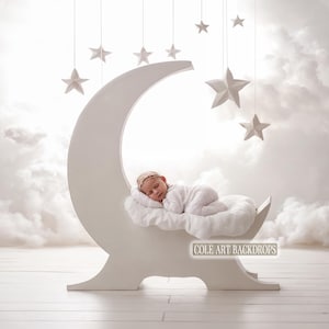 Baby Moon 4 Digital Backdrop, Newborn Background, Baby Backdrop ...