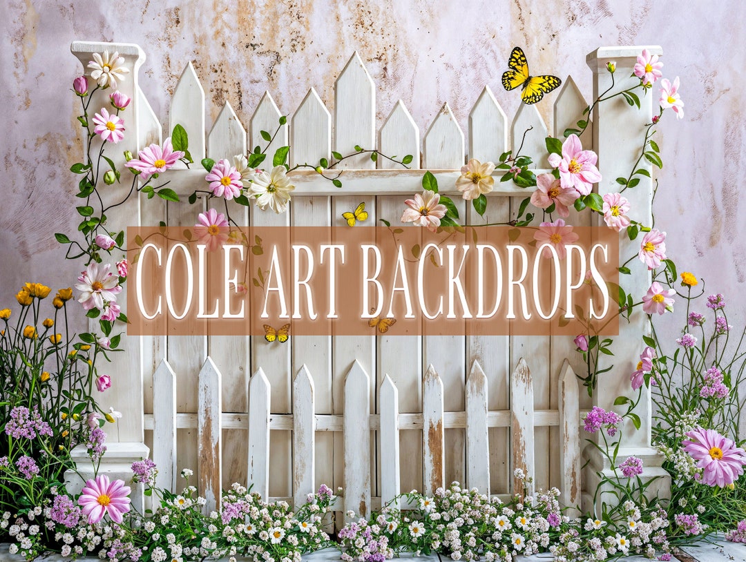 White Gates 1, Printed Backdrop, Fabric Backdrops, Photography ...