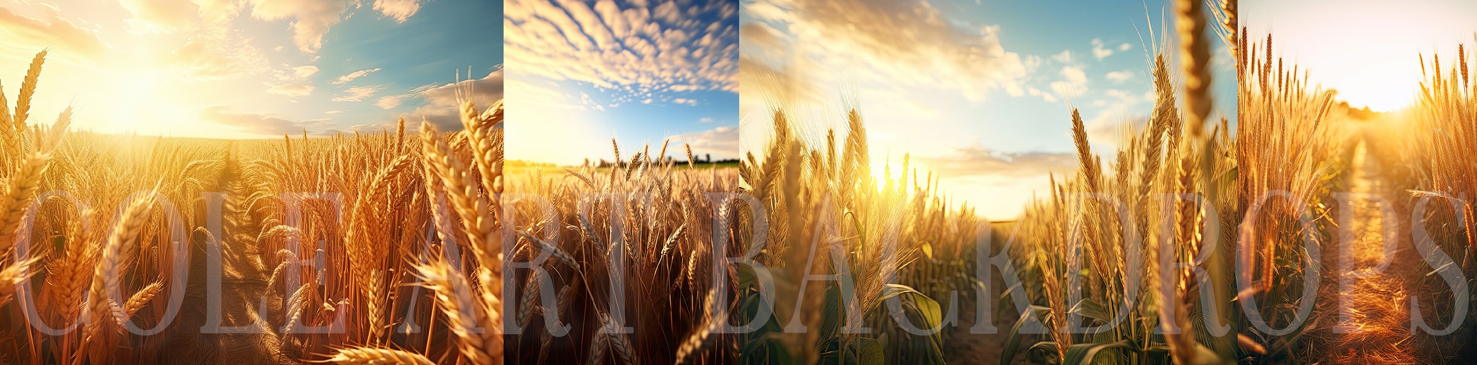 Wheat Fields Set Digital Backdrops, Maternity Backdrop Overlays, Studio ...
