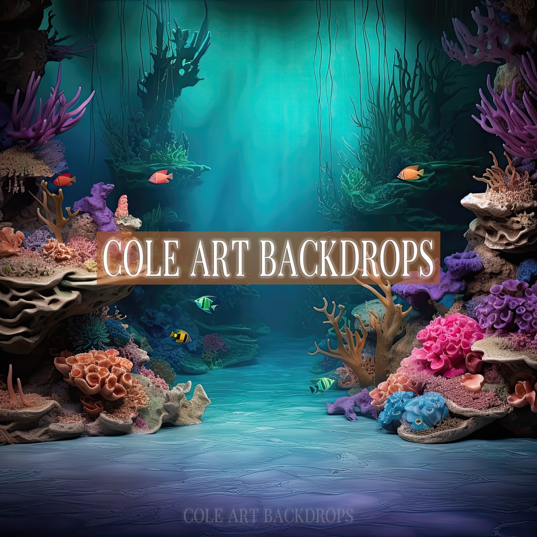 Under the Sea 6 Printed Backdrop Fabric Backdrops Printed - Etsy