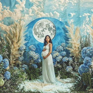 A Little Blue Moon Set Digital Backdrops, Maternity Backdrops, Studio ...