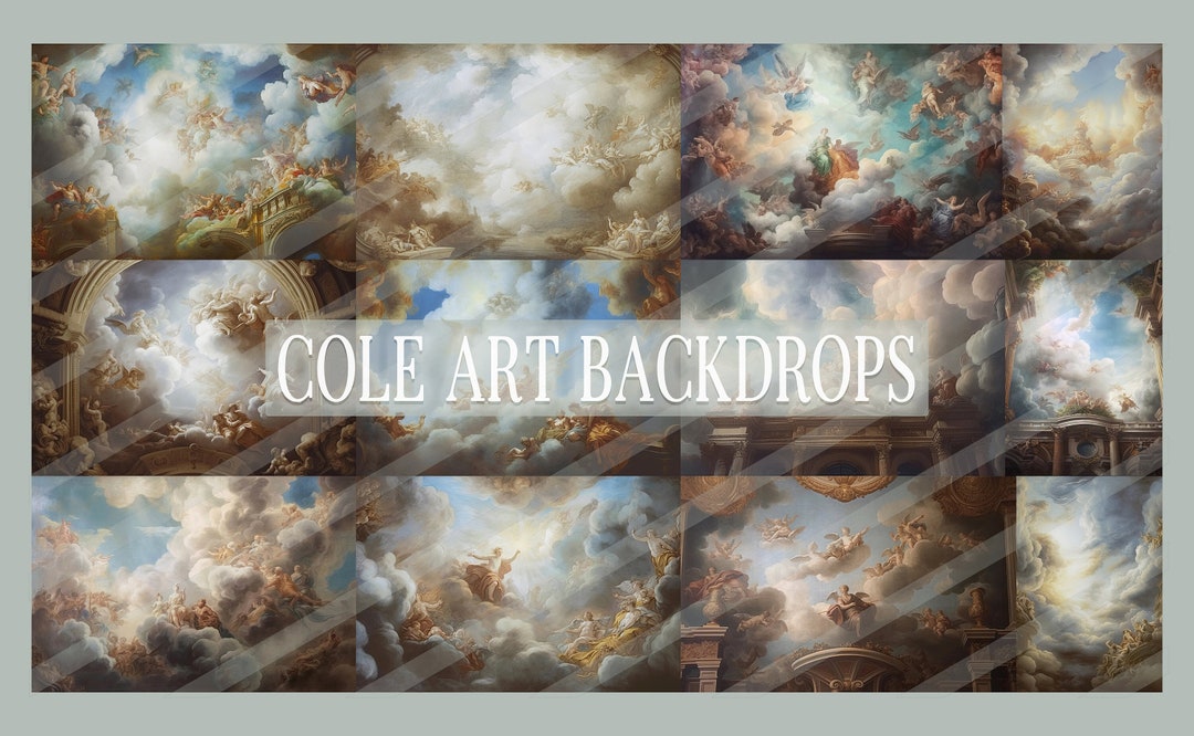 Renaissance Clouds Set Digital Backdrops, Maternity Backdrop Overlays ...
