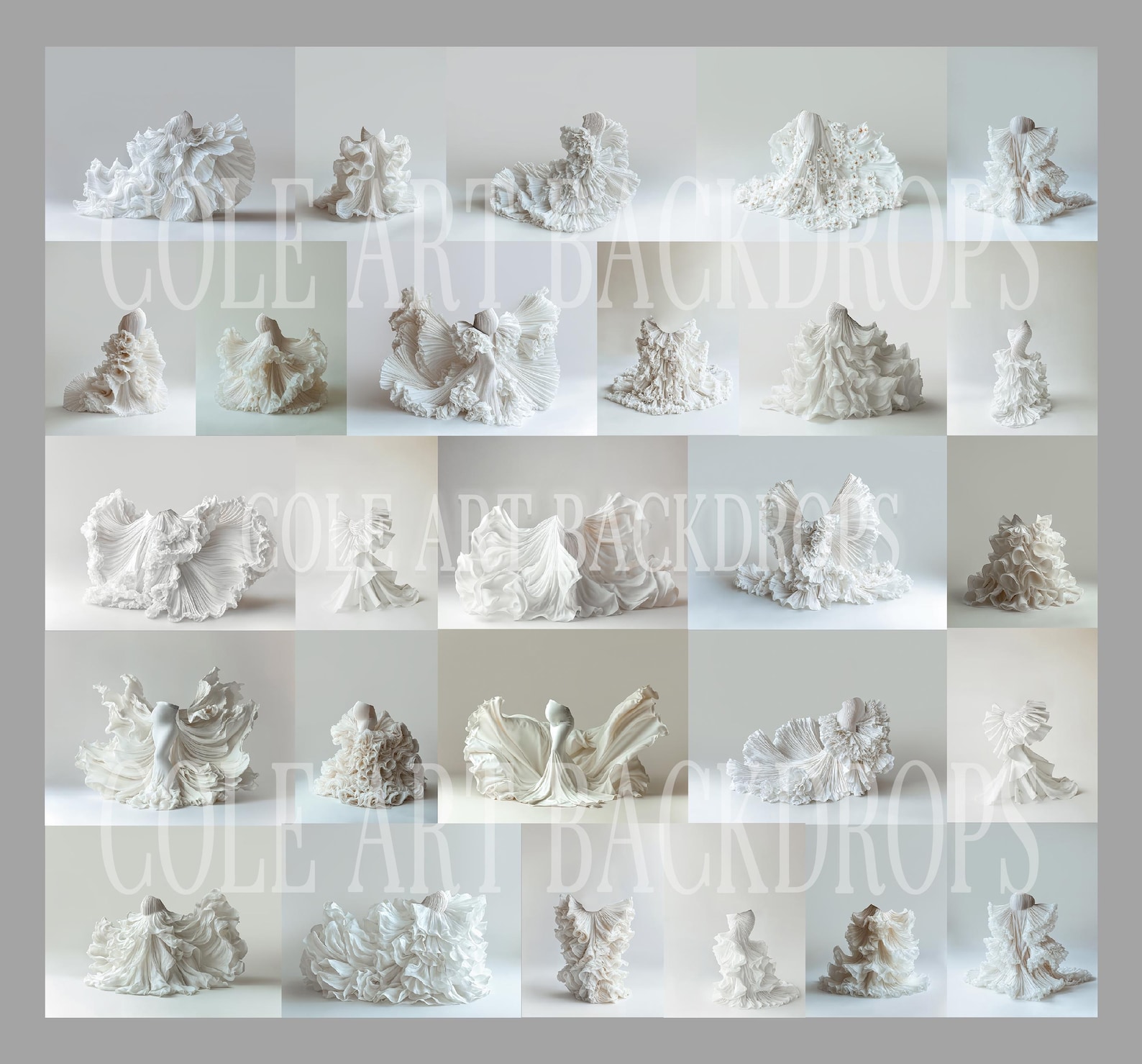 White Dress Overlays, Maternity Backdrop Overlays, Flowy Dress Overlays ...