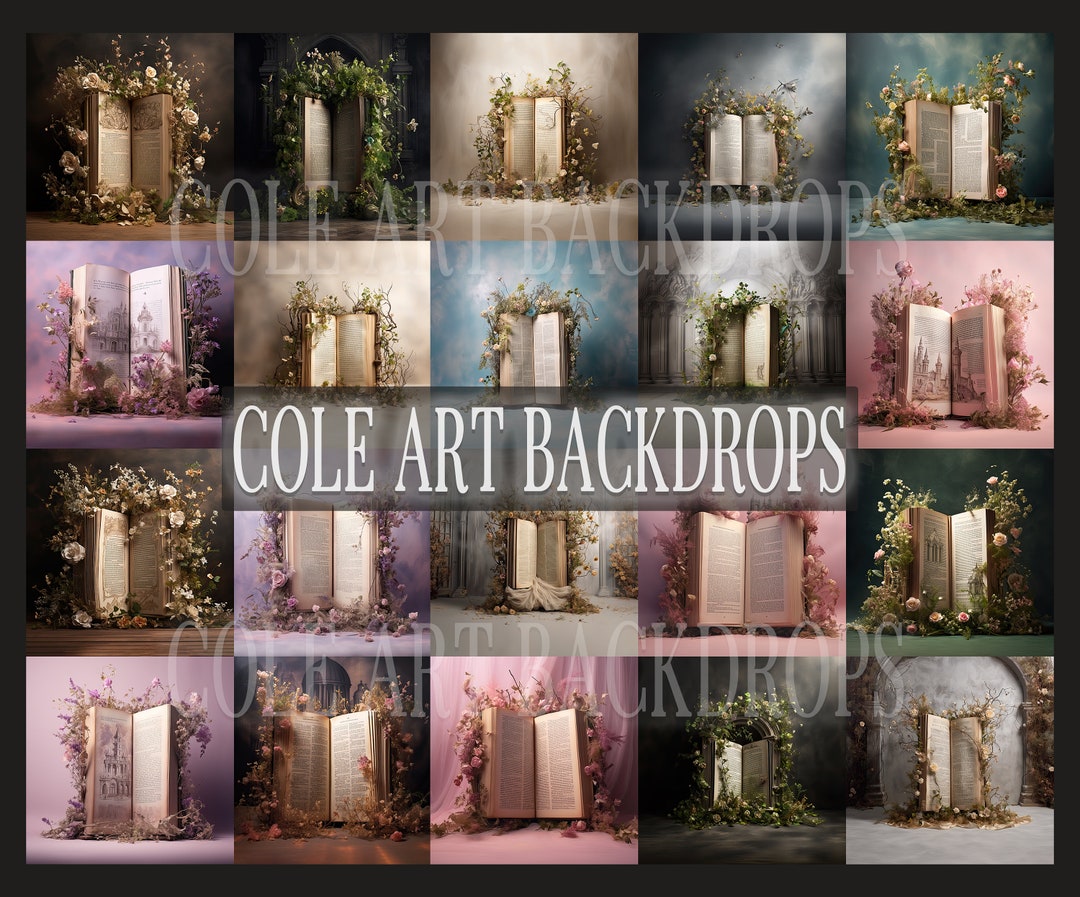 Story Books Set Digital Backdrops, Maternity Backdrop Overlays, Studio ...