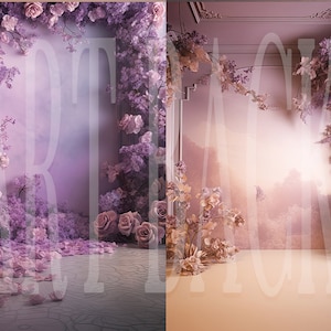 Into the Clouds PURPLE Digital Backdrops, Maternity Backdrop Overlays ...