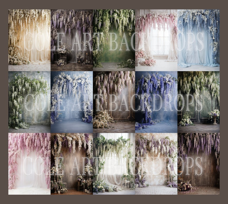 Wisteria Heaven Set Digital Backdrops, Maternity Backdrops, Studio ...