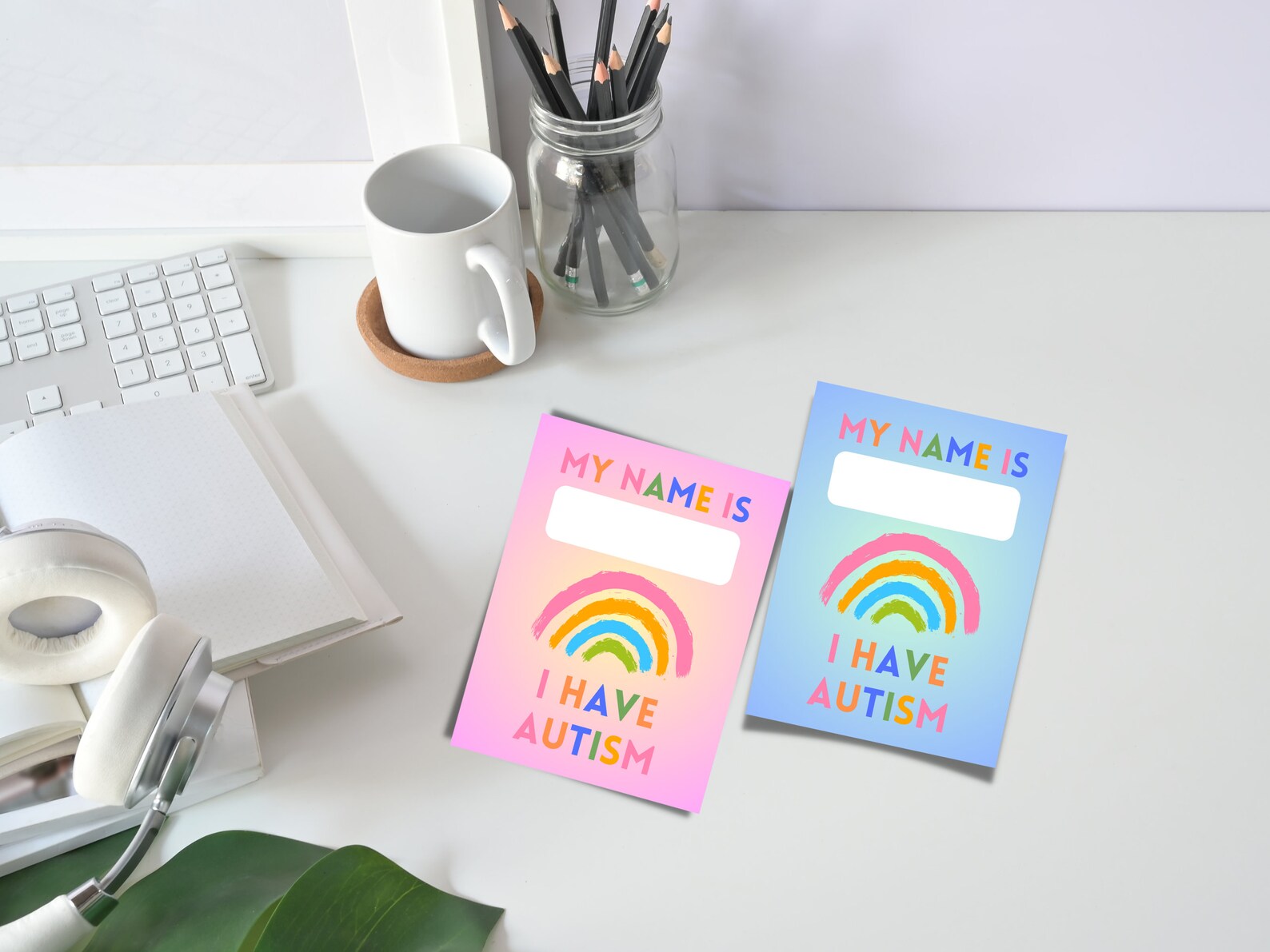 Autismus Tag, Printable, Autismus Notfall ID, I am autistic sign ...