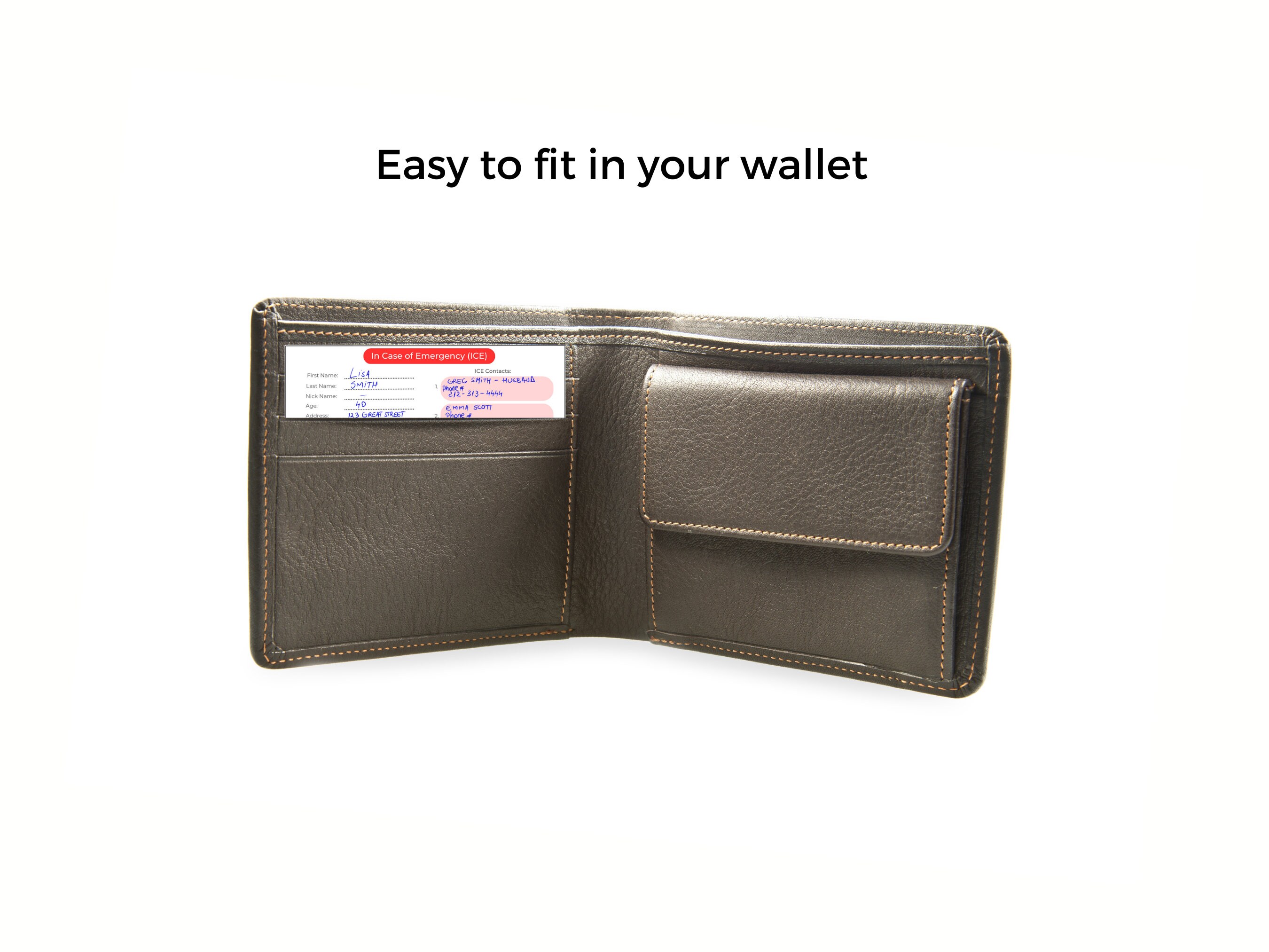 Emergency Card, Printable, in Case of Emergency, Wallet Emergency Card ...