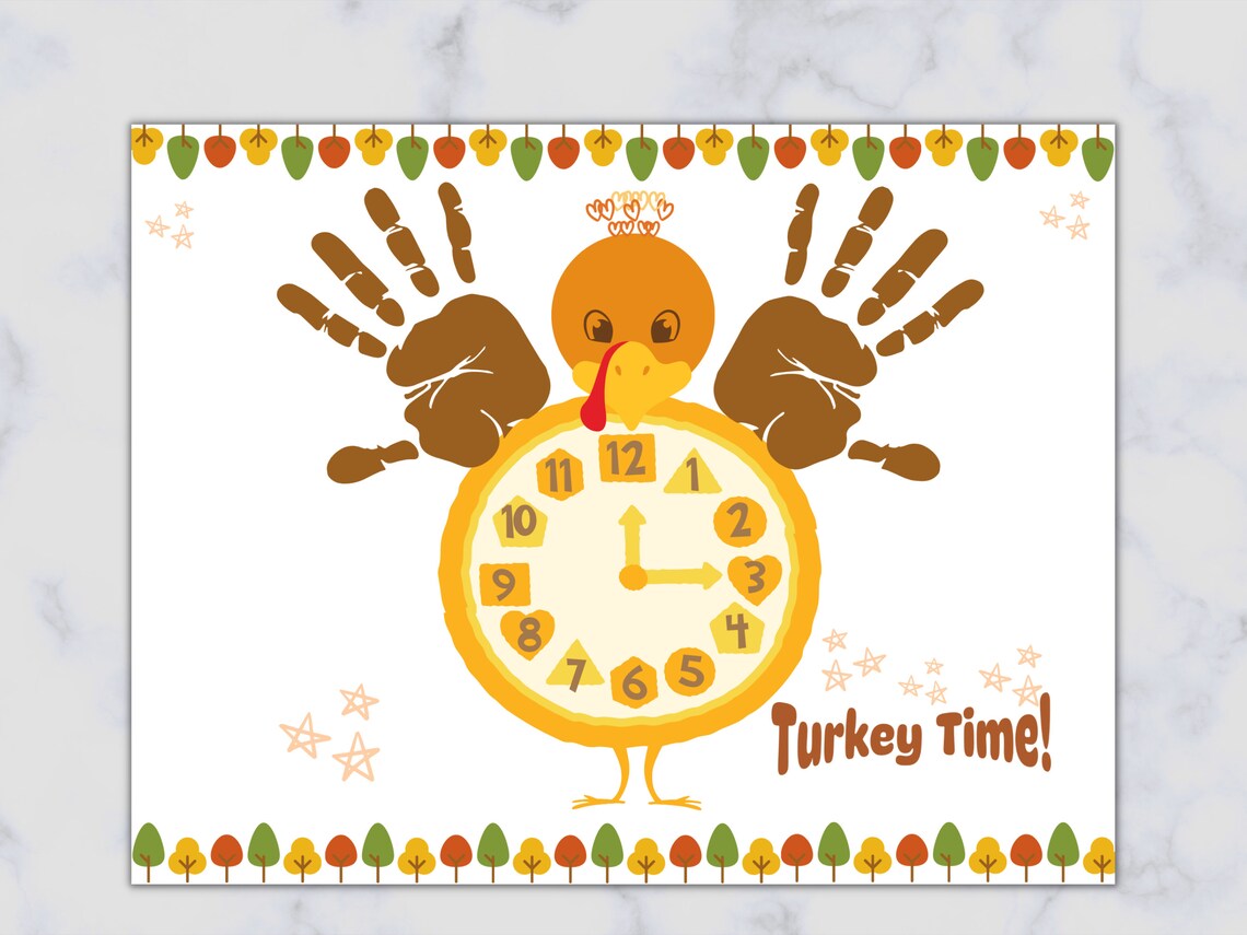Thanksgiving Handprint Craft, Placemat Craft,fall Activity, Baby ...