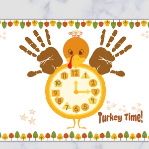 Thanksgiving Handprint Craft, Placemat Craft,fall Activity, Baby ...