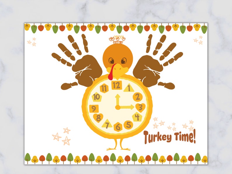 Thanksgiving Handprint Craft, Placemat Craft,fall Activity, Baby ...