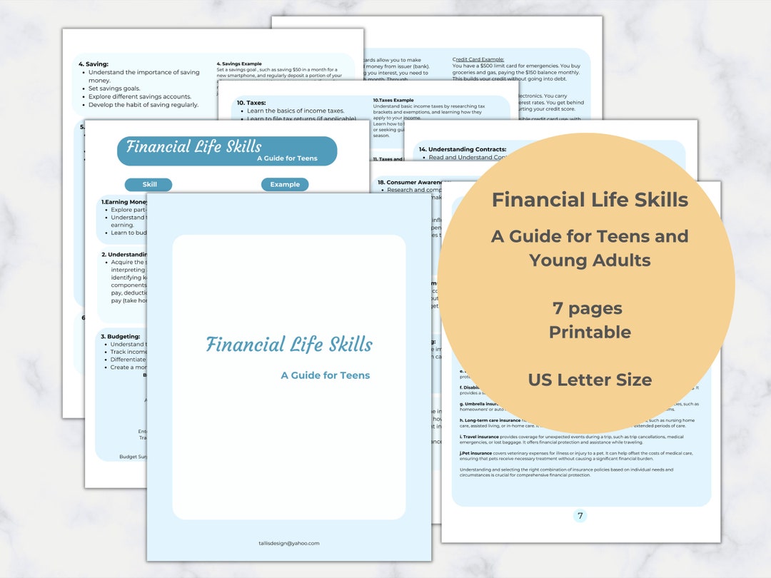 Financial Lifeskills Teen Guide Graduation Gift Highschool Homeschool ...