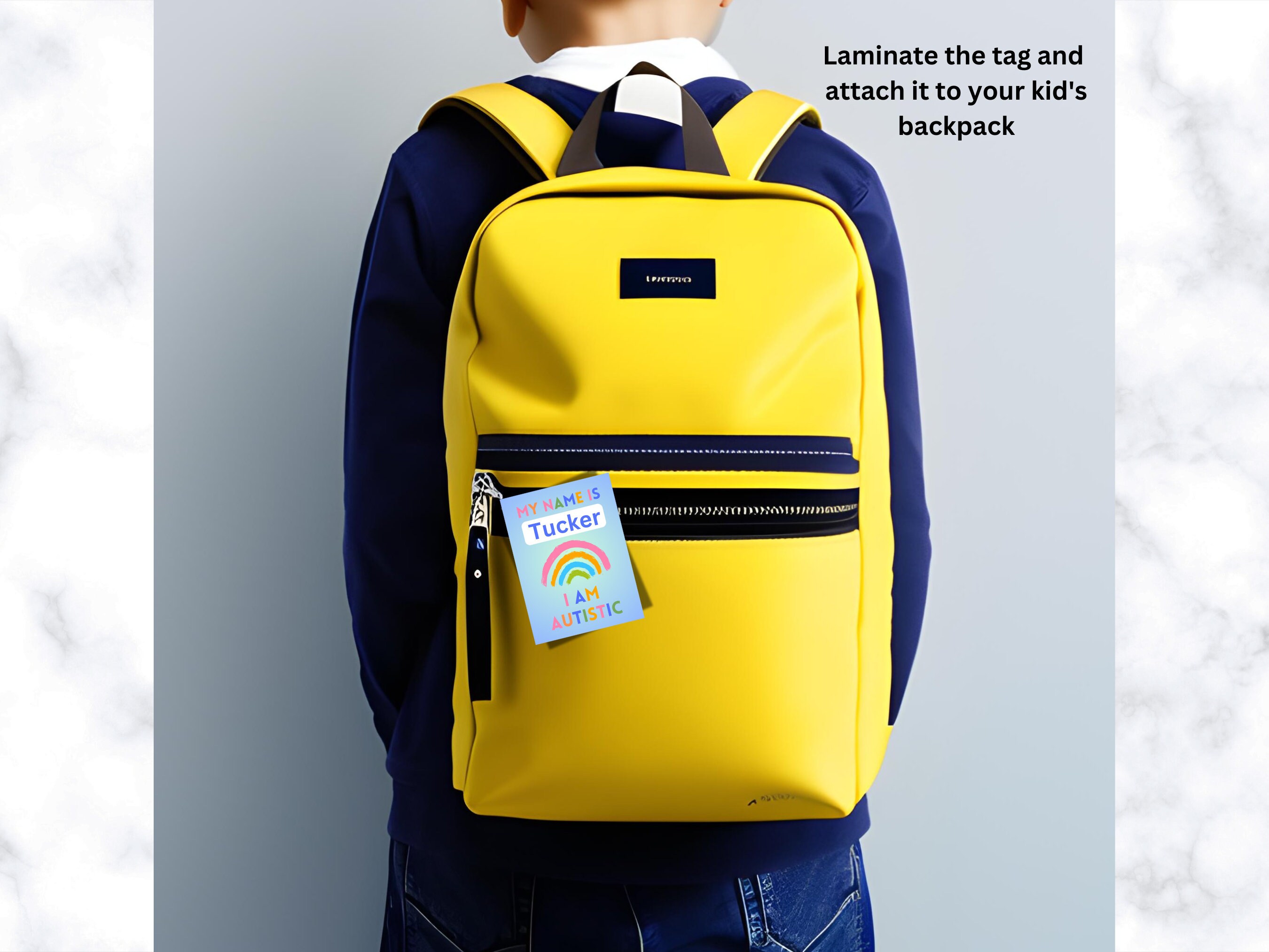 I Am Autistic Tag, Printable, Autism Emergency ID, Autism Card, Safety ...