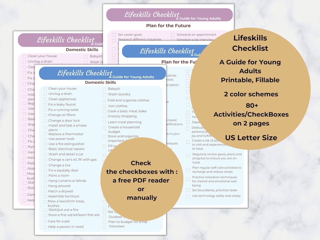 Lifeskills Checklist, Graduation Gift, Highschool, Homeschool ...