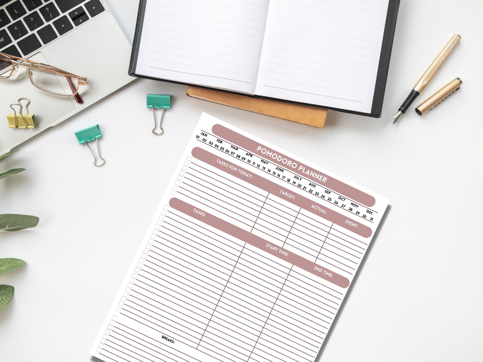 Student Pomodoro Planner, Pomodoro Method, Study Checklist, Assignment ...