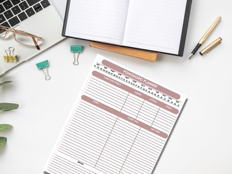 Student Pomodoro Planner, Pomodoro Method, Study Checklist, Assignment ...