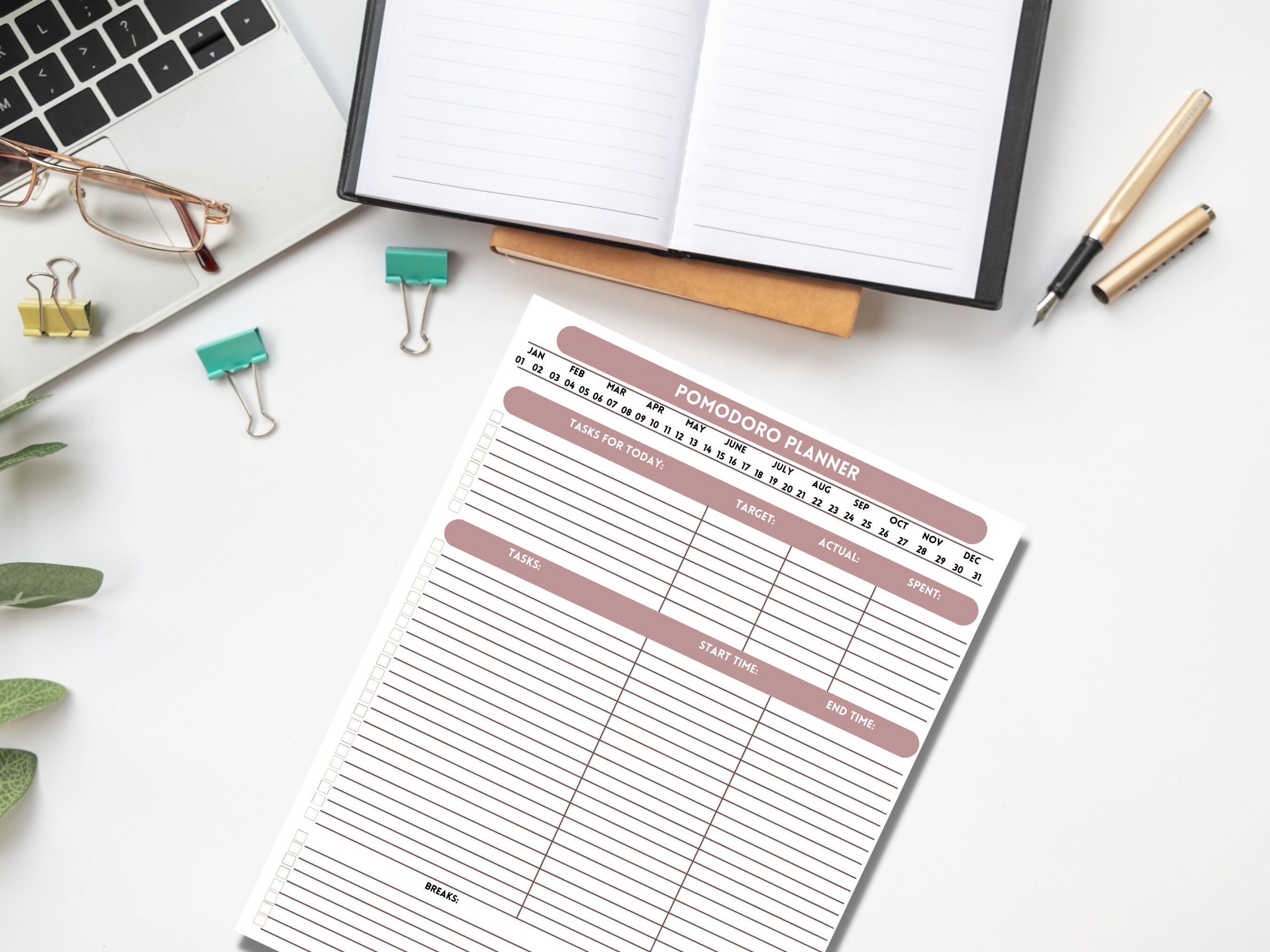 Student Pomodoro Planner, Pomodoro Method, Study Checklist, Assignment ...