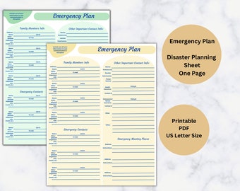 Emergency Plan Binder Home Daycare Disaster (Download Now) - Etsy