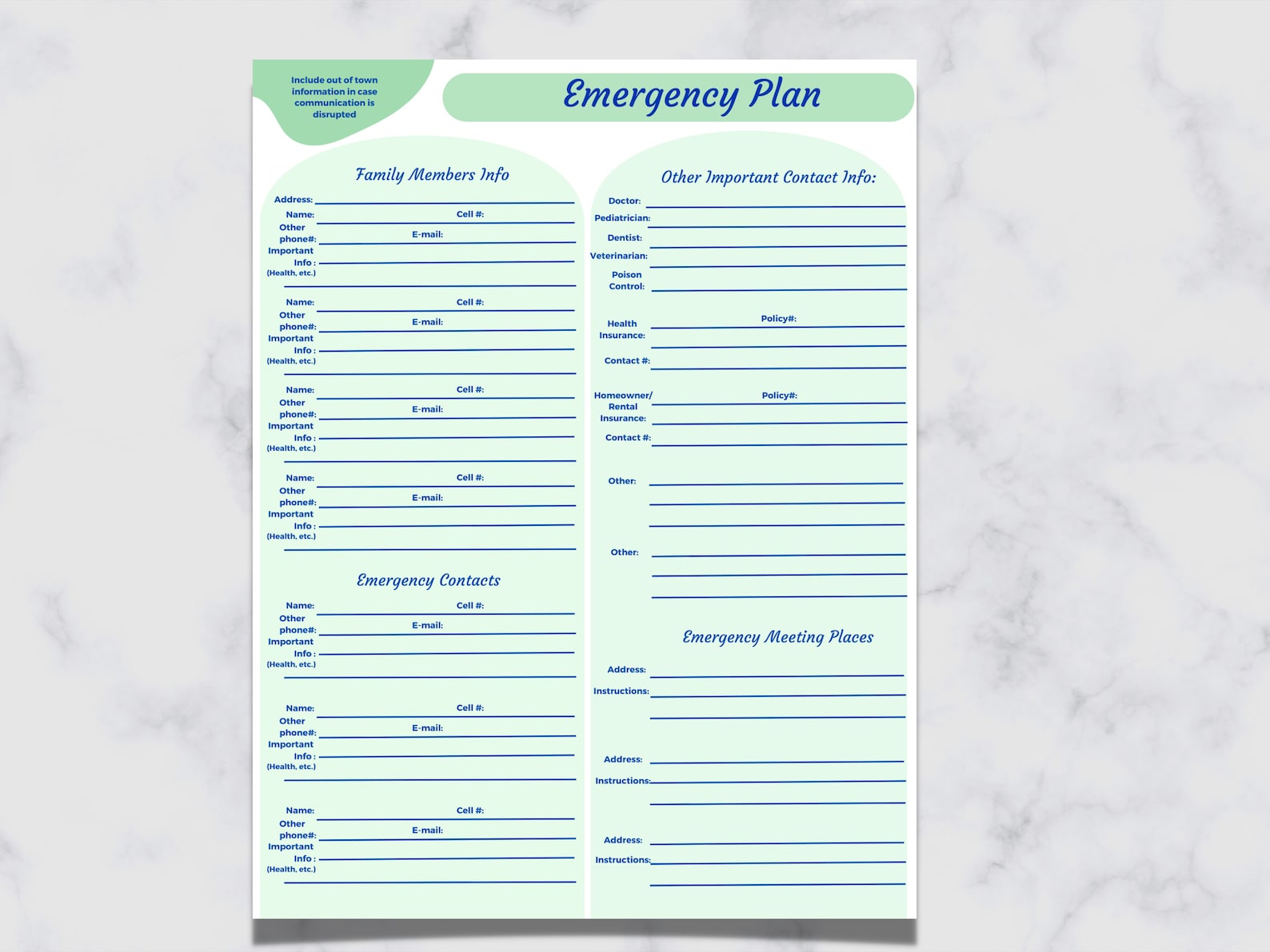 Emergency Plan, Disaster Preparedness, Hurricane Prep, Emergency List ...