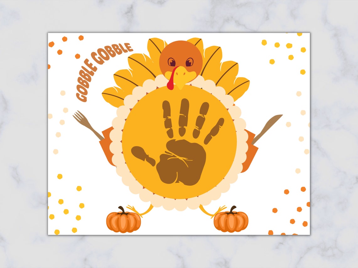 Thanksgiving Handprint Craft, Placemat Craft,fall Activity, Baby ...