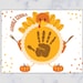 Thanksgiving Handprint Craft, Placemat Craft,fall Activity, Baby ...