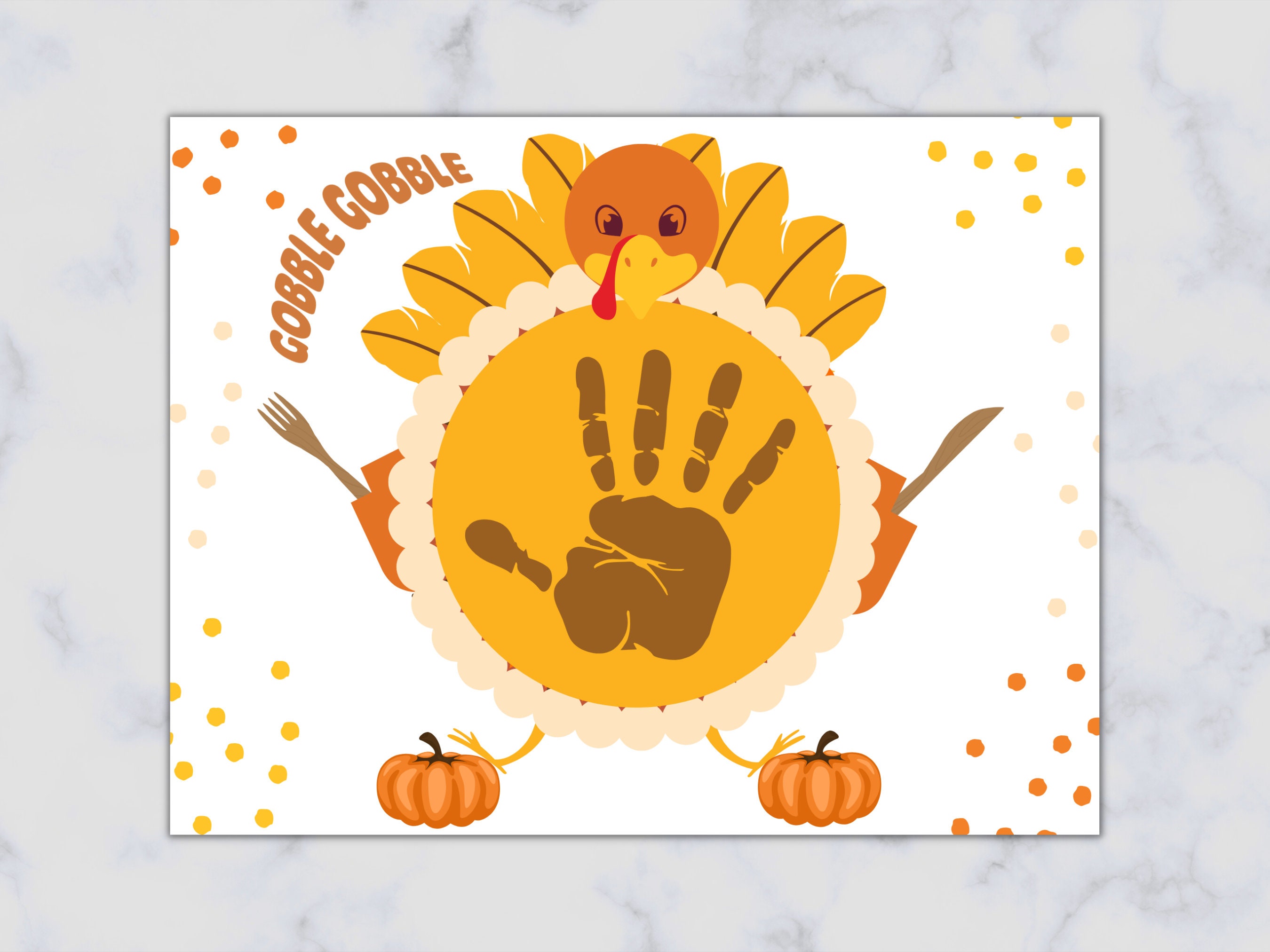 Thanksgiving Handprint Craft, Placemat Craft,fall Activity, Baby ...